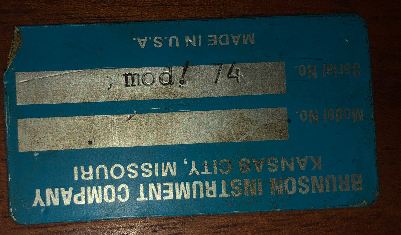 Vintage Brunson Alignment Scope MODEL 74 | eBay