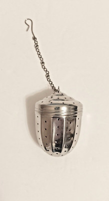 VTG Metal Loose Leaf Tea Infuser/Steeper with Chain and Hook Preowned ...