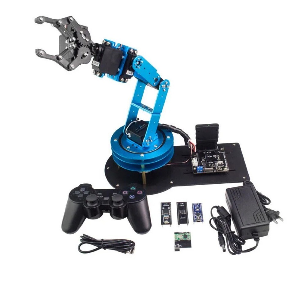 Robot Metal Alloy Mechanical Arm Claw Kit for Robotics Kit Educational ...