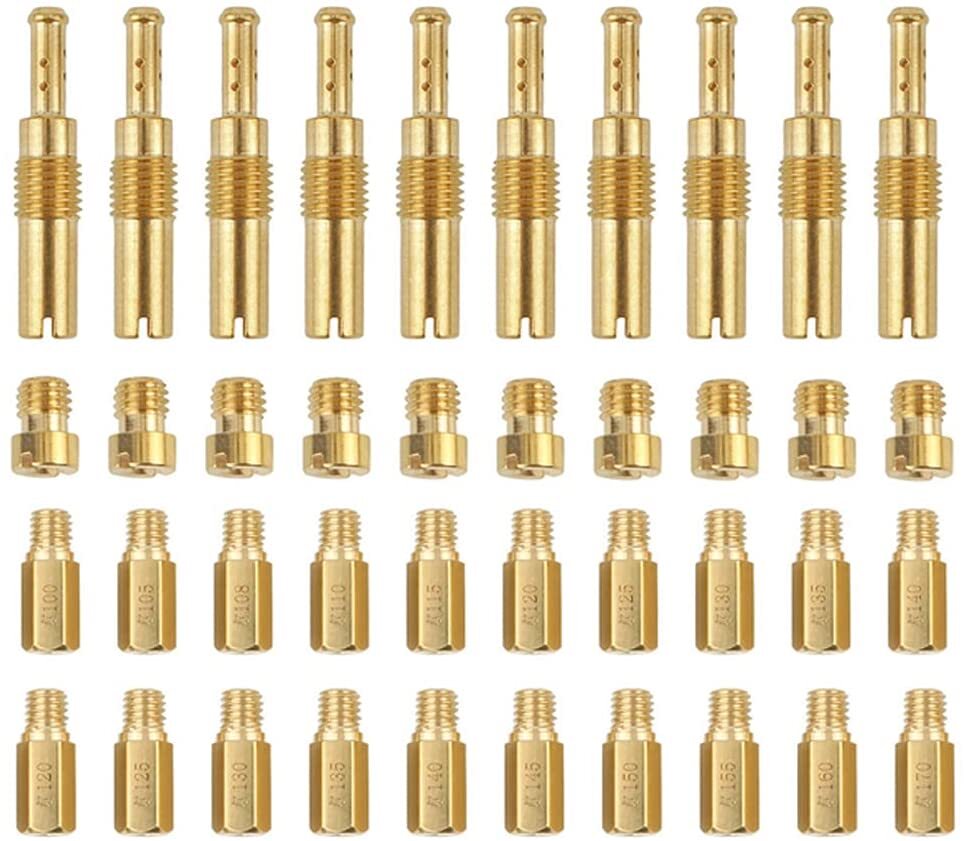 Carburetor 30Pc Main Jets+ 10Pc Slow Jets/Pilot Jet Kit For nibbi 24mm ...