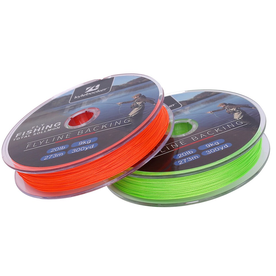 Fly Line Backing Line Braided 20/30LB 100/300Yards Green for Trout Fly ...