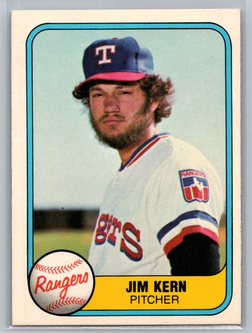 1981 Fleer #618 Jim Kern Texas Rangers Baseball Card | eBay