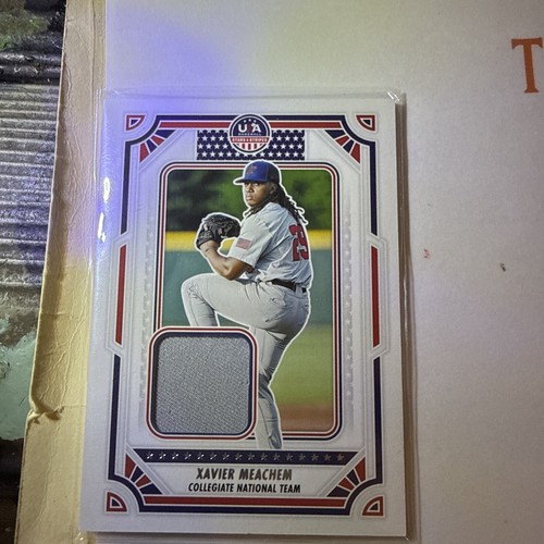 2024 Panini USA Patch Card Xavier Meachem Collegiate National Team #USA ...