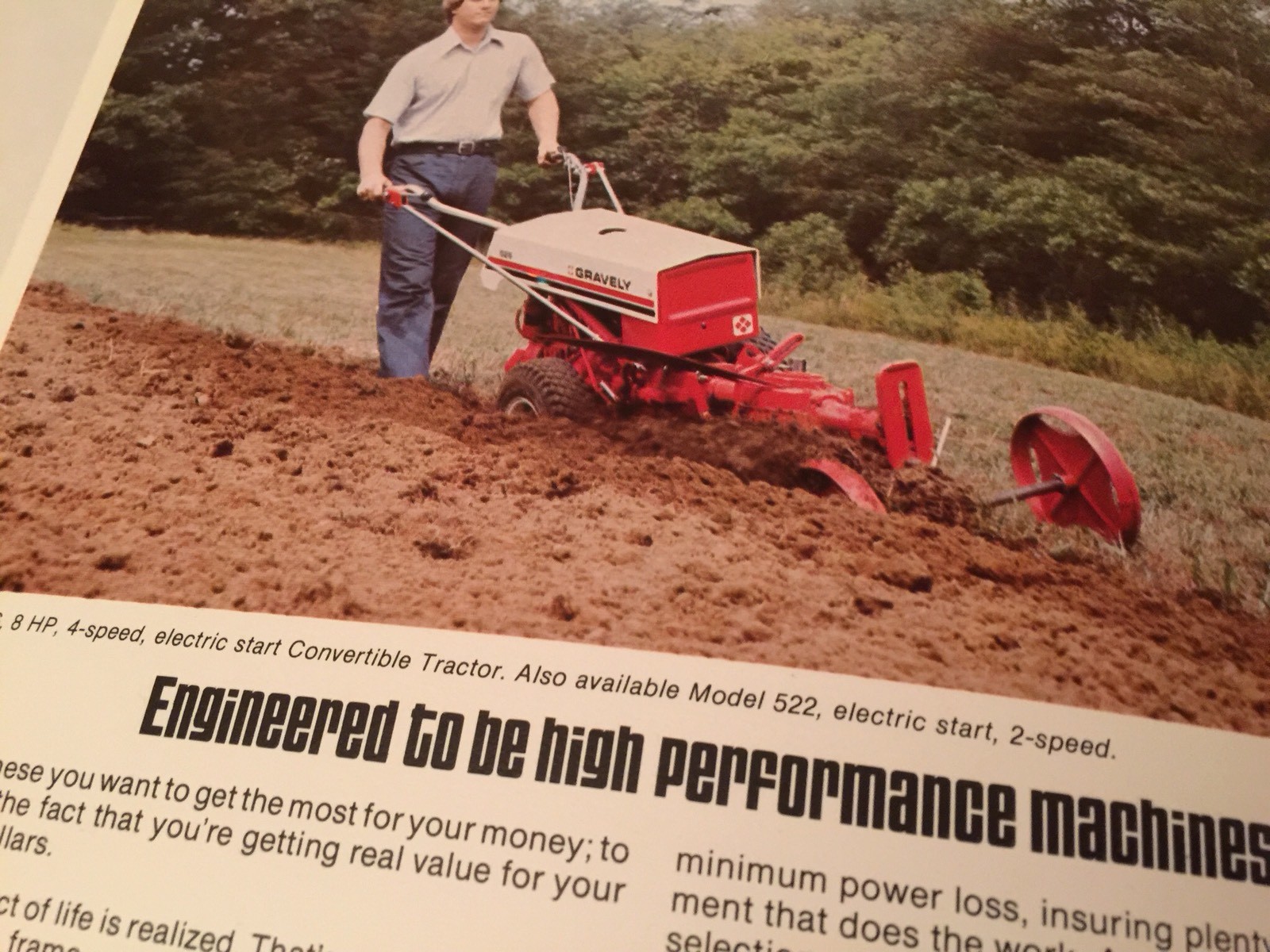 GRAVELY Great 8s Convertible Tractors Original 1975 Sales Brochure | eBay