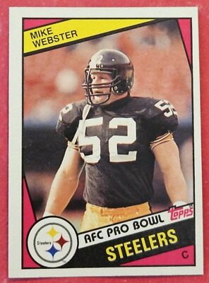 1984 Topps #171 Mike Webster Football card Pittsburgh Steelers! HOF! | eBay