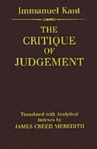 Critique Of Judgement