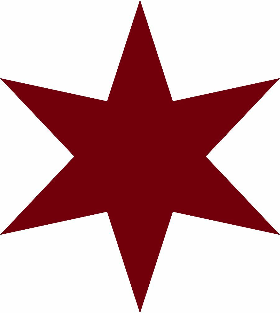 Star Shape 6 Point Vinyl Decal Car Bumper Sticker 6pt Star Wall Art ...