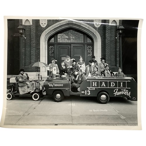 Vtg. Photo Hadi Shrine Temple Funsters Clown Group Shriner Masonic ...