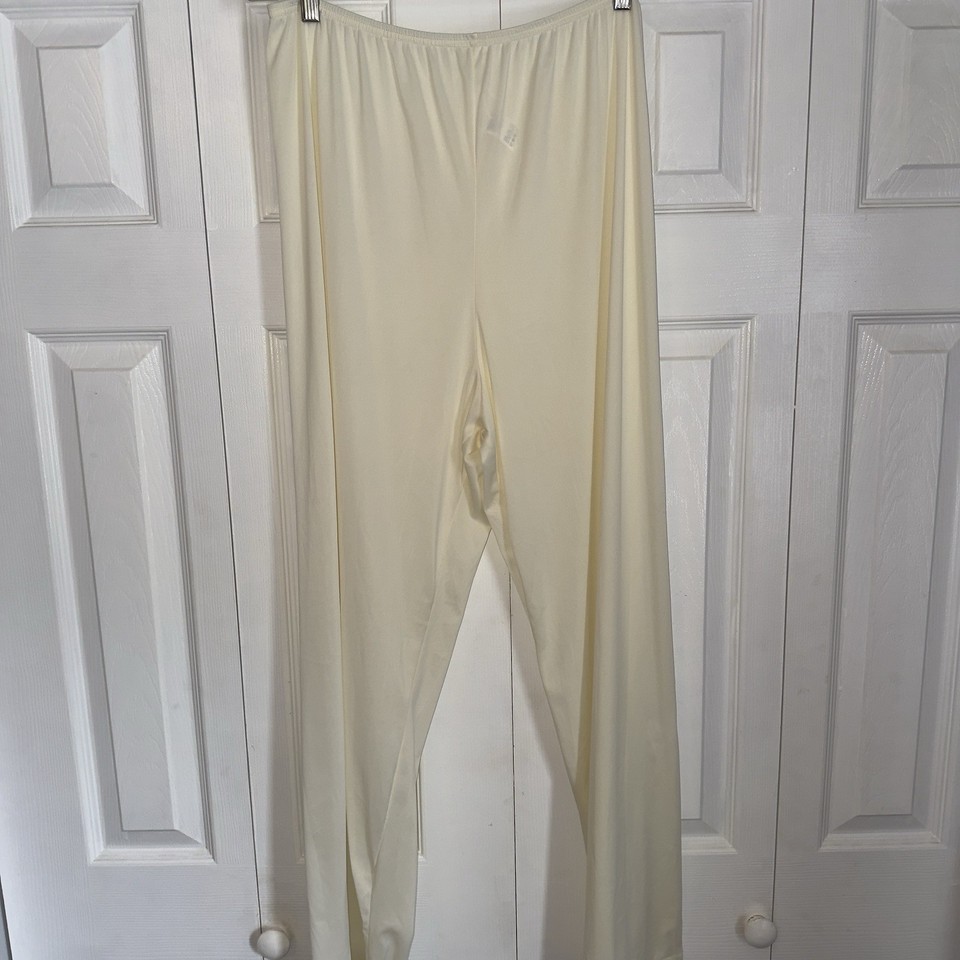 Vanity Fair Beige Nylon Slip Pants Sleep Lounge Vintage Women’s Sz 1X ...