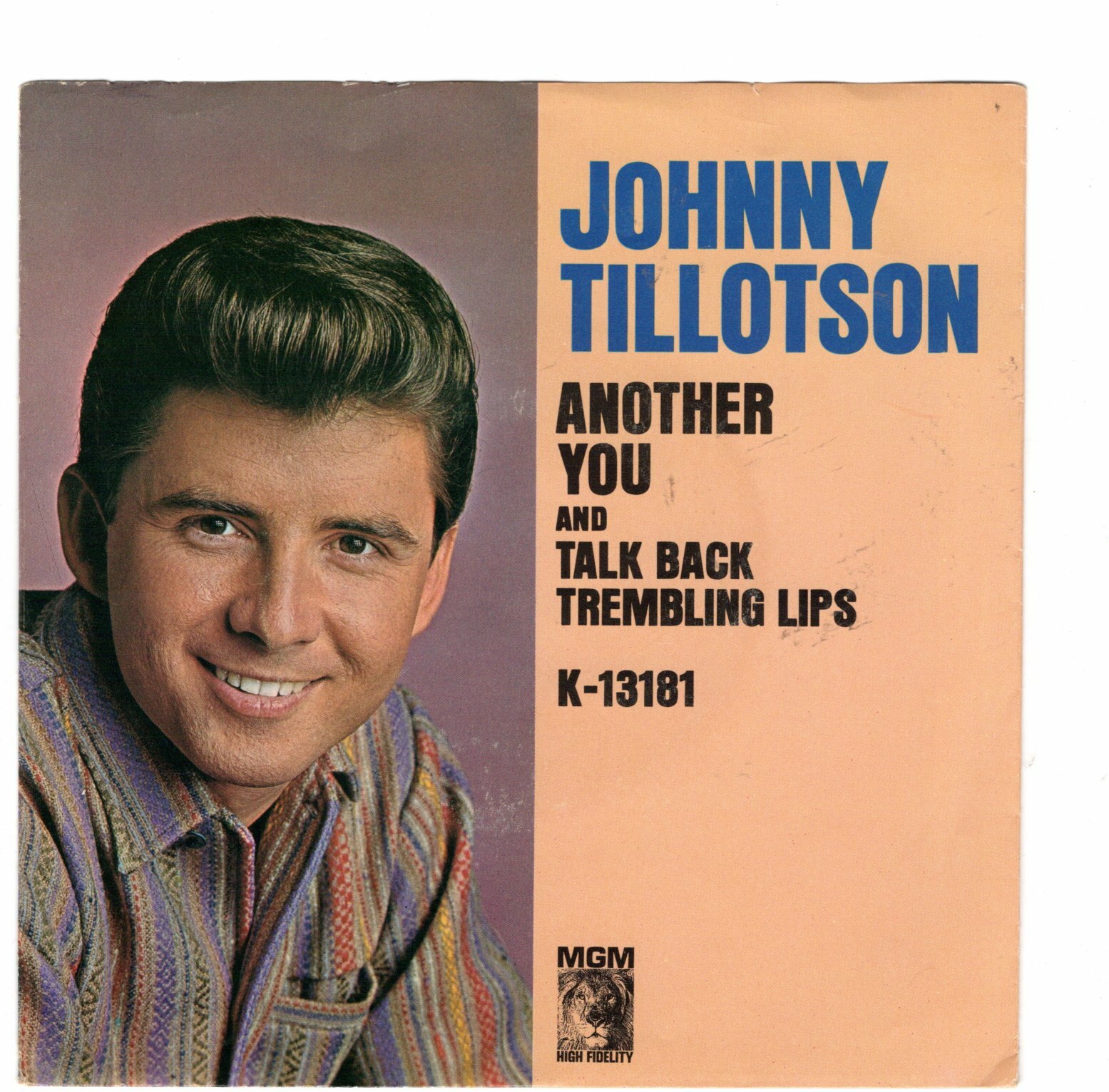 Johnny Tillotson-Talk Back Trembling Lips (VG+) | eBay