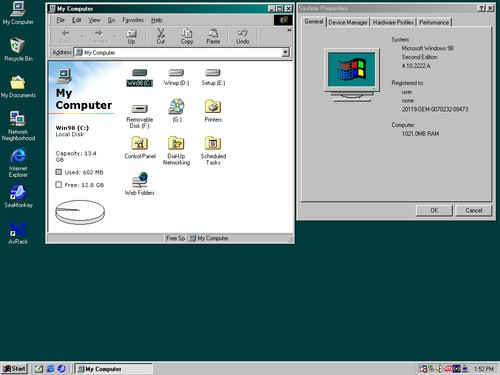 NEW Windows 98/XP Retro Gaming PC - Sempron 3300+ 32GB SSD, 1GB Ram ...