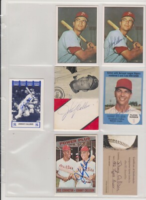 JOHNNY CALLISON AUTOGRAPHED CUSTOM CHICAGO CUBS CARD ORIGIN UNKNOWN | eBay