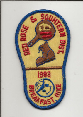 RED ROSE & SOUHTERN DISTRICT / 1983 BREAKFAST HIKE patch - Boy Scout ...