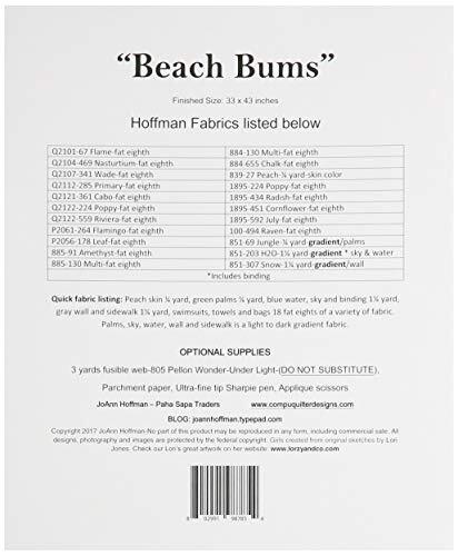 Beach Bums Pattern | eBay