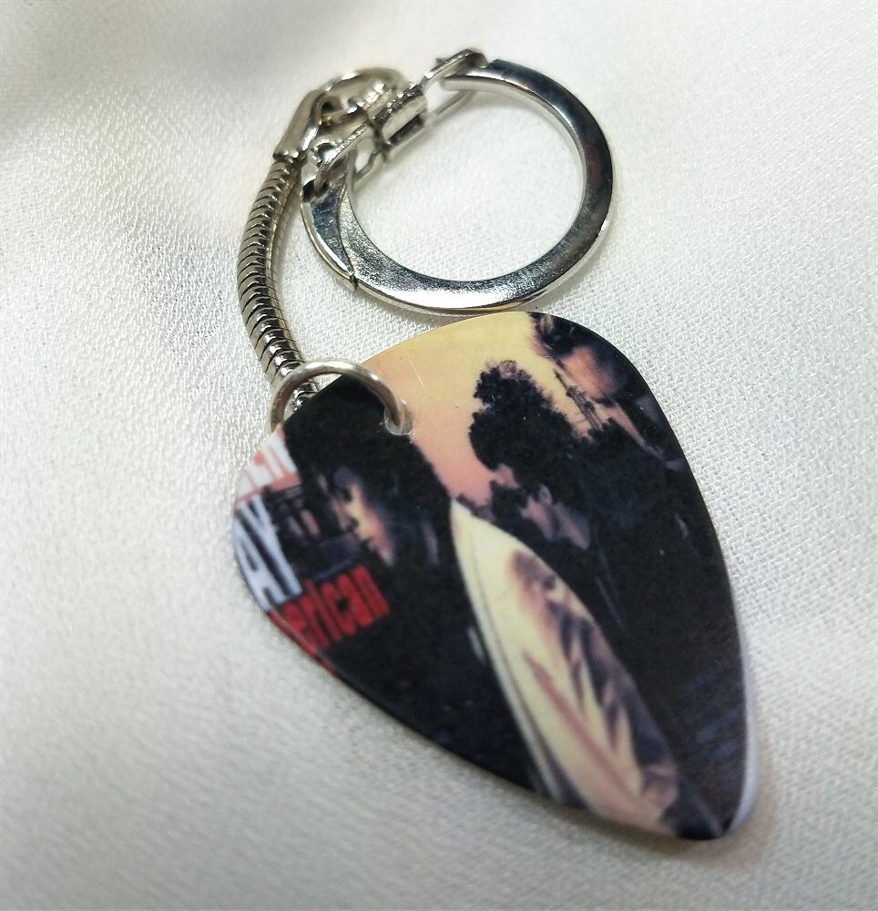 Green Day Guitar Pick Keychain | eBay