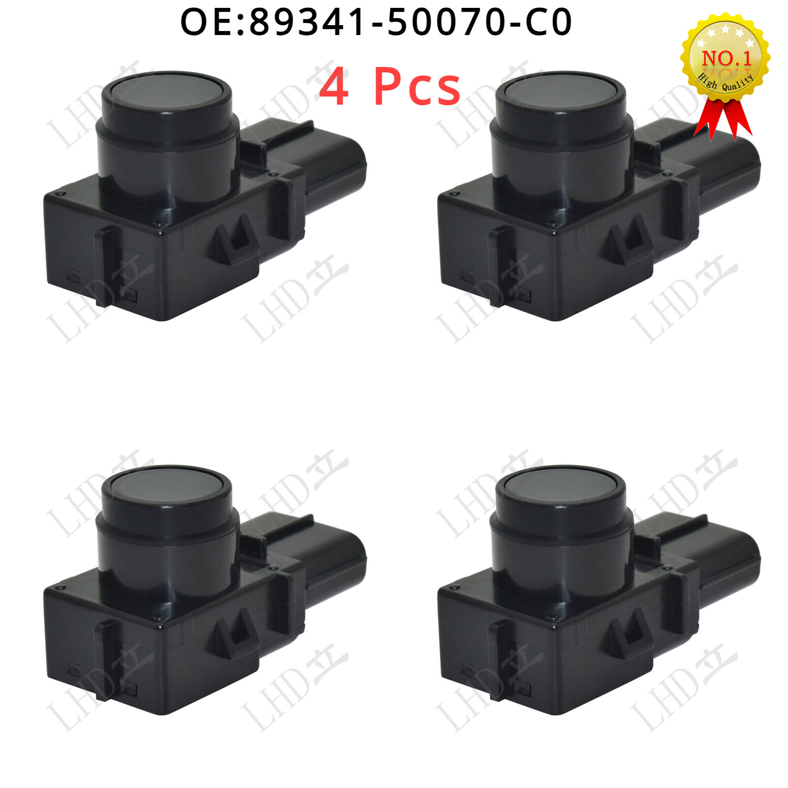 4 Pcs Parking Sensor For Lexus LS460 LS600H LS600HL 89341-50070-C0 ...