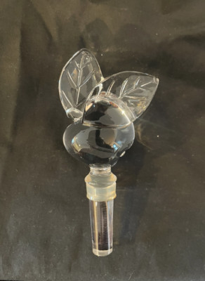 Mikasa Lead Crystal Apple Orchard Bottle Wine Stopper | eBay