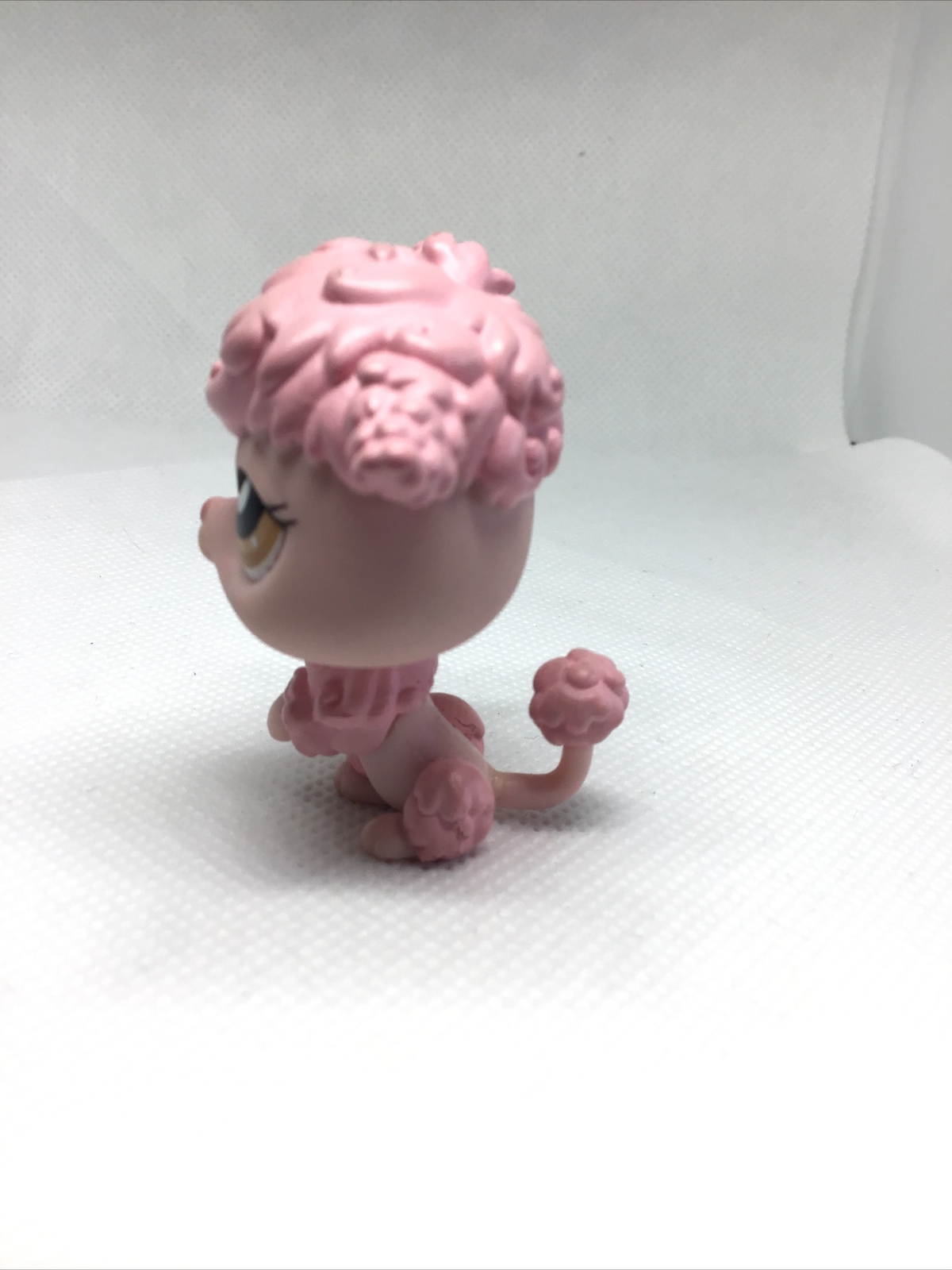 Littlest Pet Shop LPS #402 Pink French Poodle Puppy Dog with Brown Dot ...