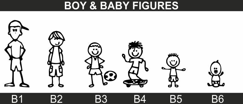 Stick People Family Of 7