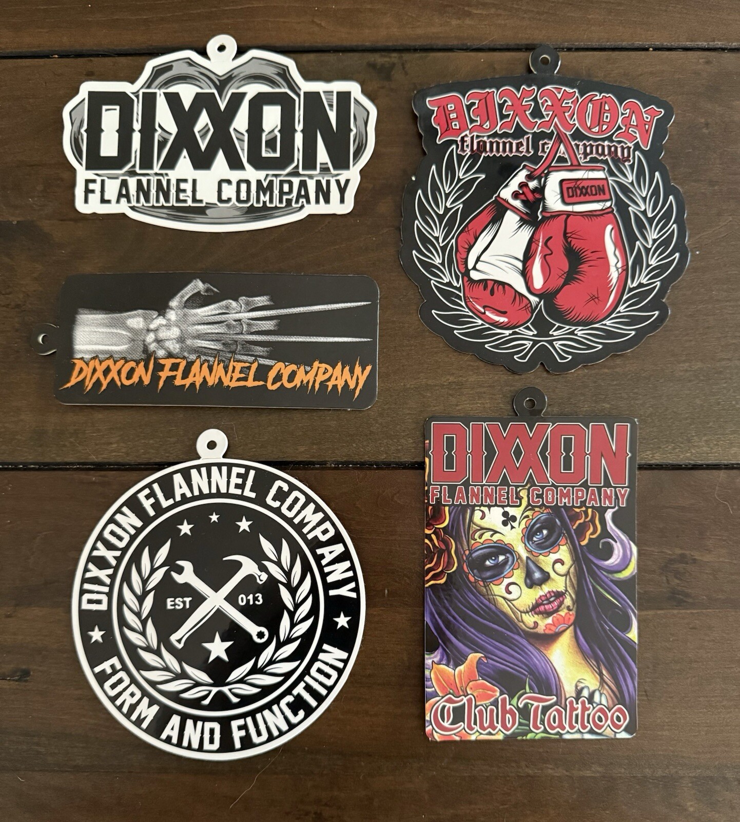 5 Dixxon Flannel Company Sticker/Tags ( No Shirts) D… - Gem