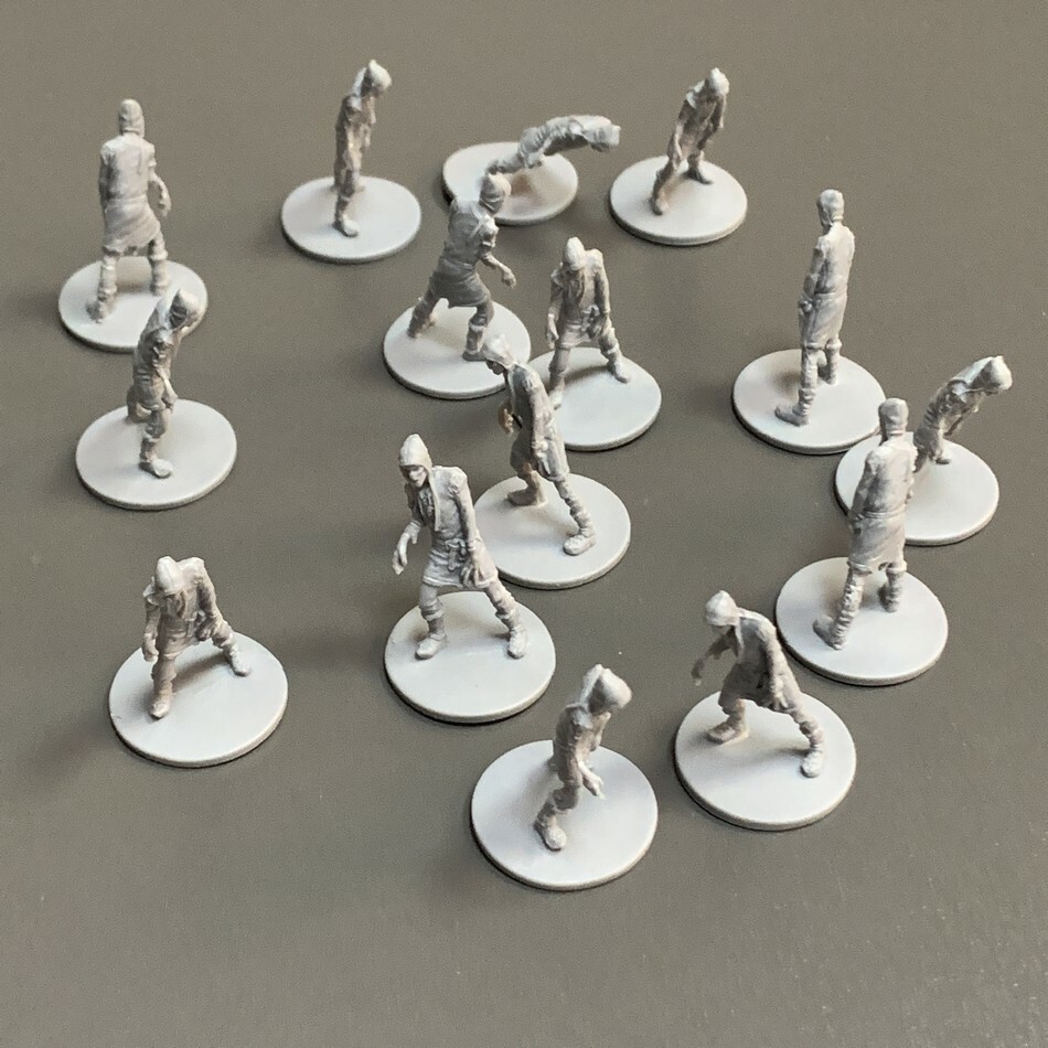 Lot 5/15Pcs Zombies Runners Miniatures Zombicide DND Board Game Figure ...