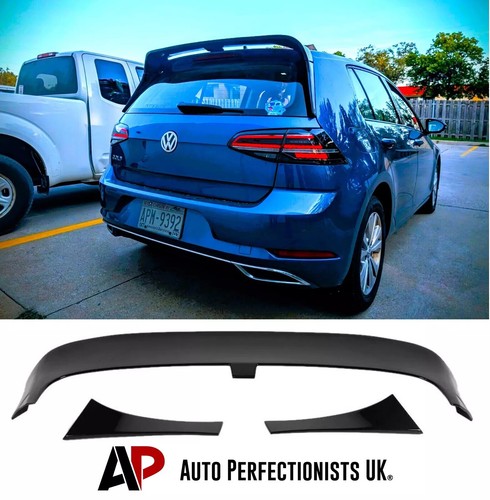 For VW Golf R GTD GTI Clubsport Style Rear Gloss Black Boot Spoiler MK7 ...