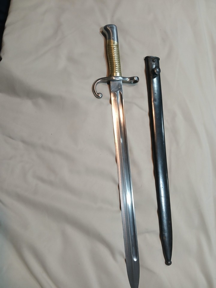 Argentine 1891 Brass handle Bayonet Matching numbers | eBay