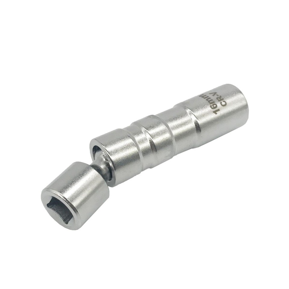 16mm Thin Wall Magnetic Swivel Spark Plug Socket 8 inch Drive 12 Point ...