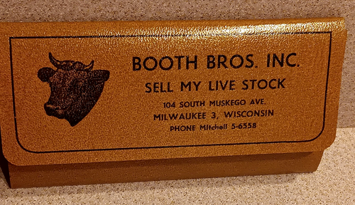 Vintage BOOTH BROS Livestock Sales Pocket NOTEBOOK Short Horn Cattle ...