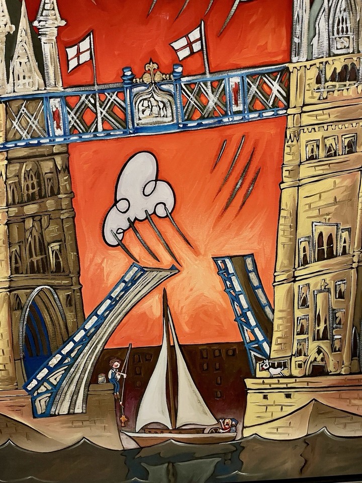 Grand Tableau Alain Godon 150 Ex Toile Contemporain Peinture Street Art ...
