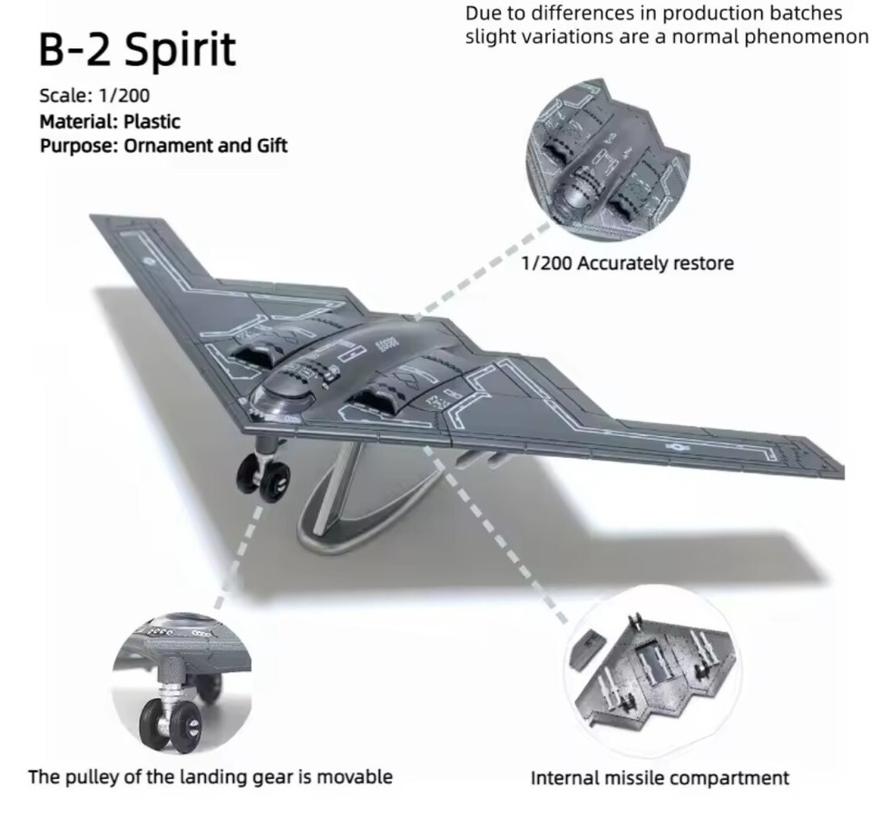 1/200 Painted Plastic Model/B-2 Spirit, Stealth Bomber, Stealth, B2 Bomber, | eBay Australia