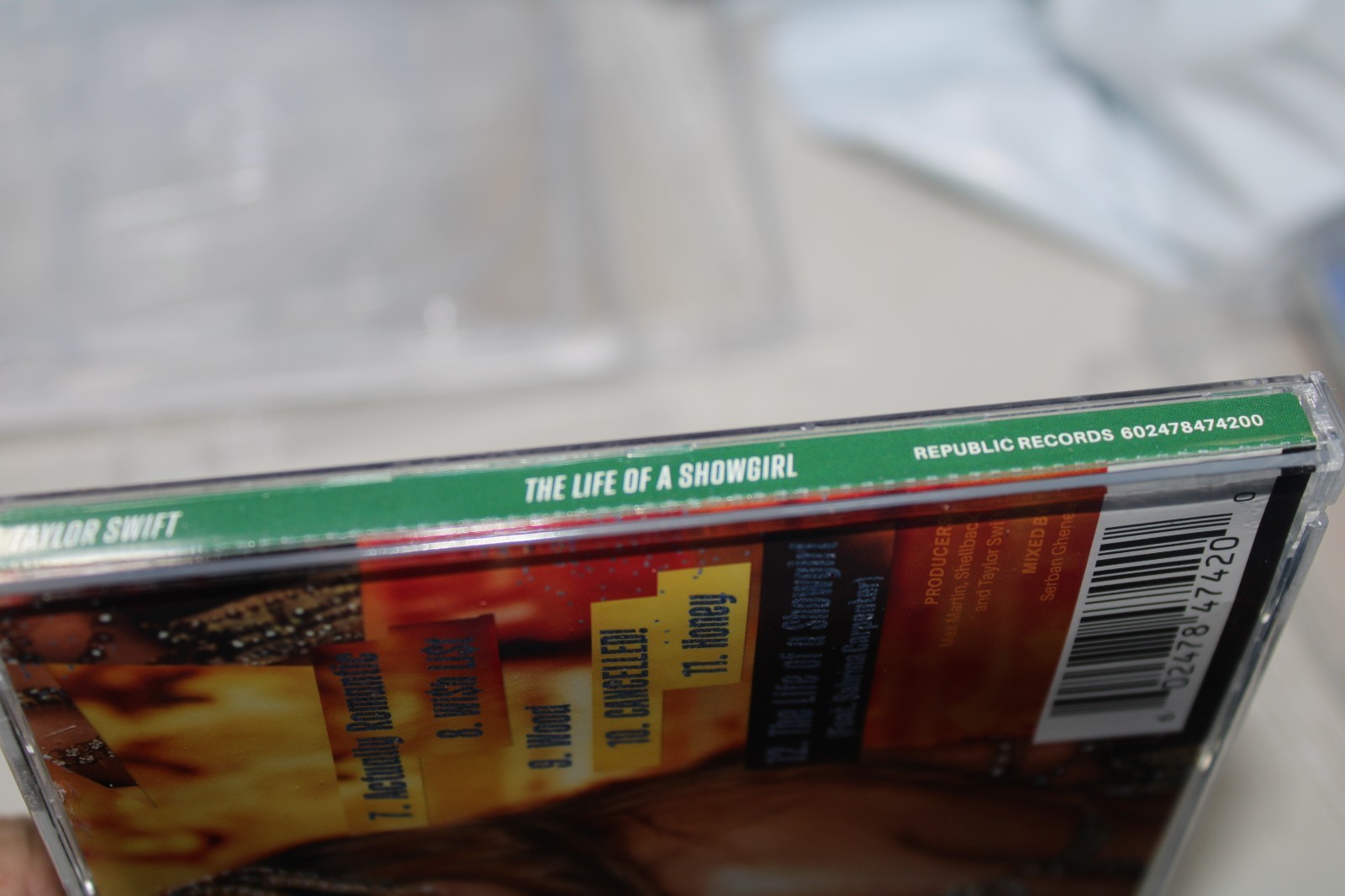 Taylor Swift THE LIFE OF A SHOWGIRL IT'S RAPTUROUS CD