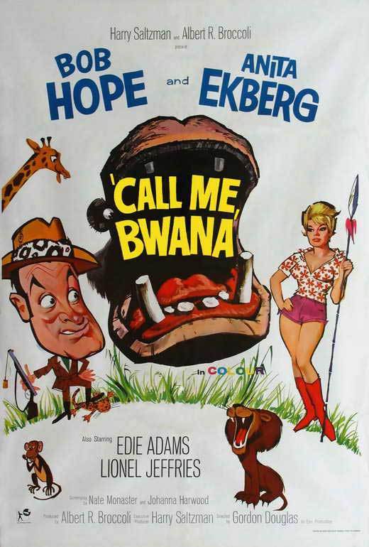 CALL ME BWANA Movie POSTER 27x40 B Bob Hope Edie Adams Anita Ekberg ...