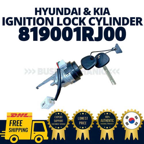 GENUINE OEM Hyundai Kia Ignition Lock Cylinder Key Sub Set Steering ...