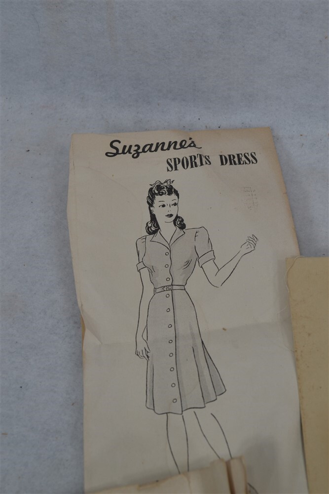 antique mannequin sewing figure Suzannes Fashion Design pattern 1940 ...
