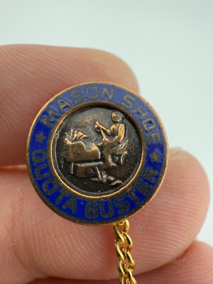 Mason Shoes Quota Buster Tie Tack Pin with Chain | eBay