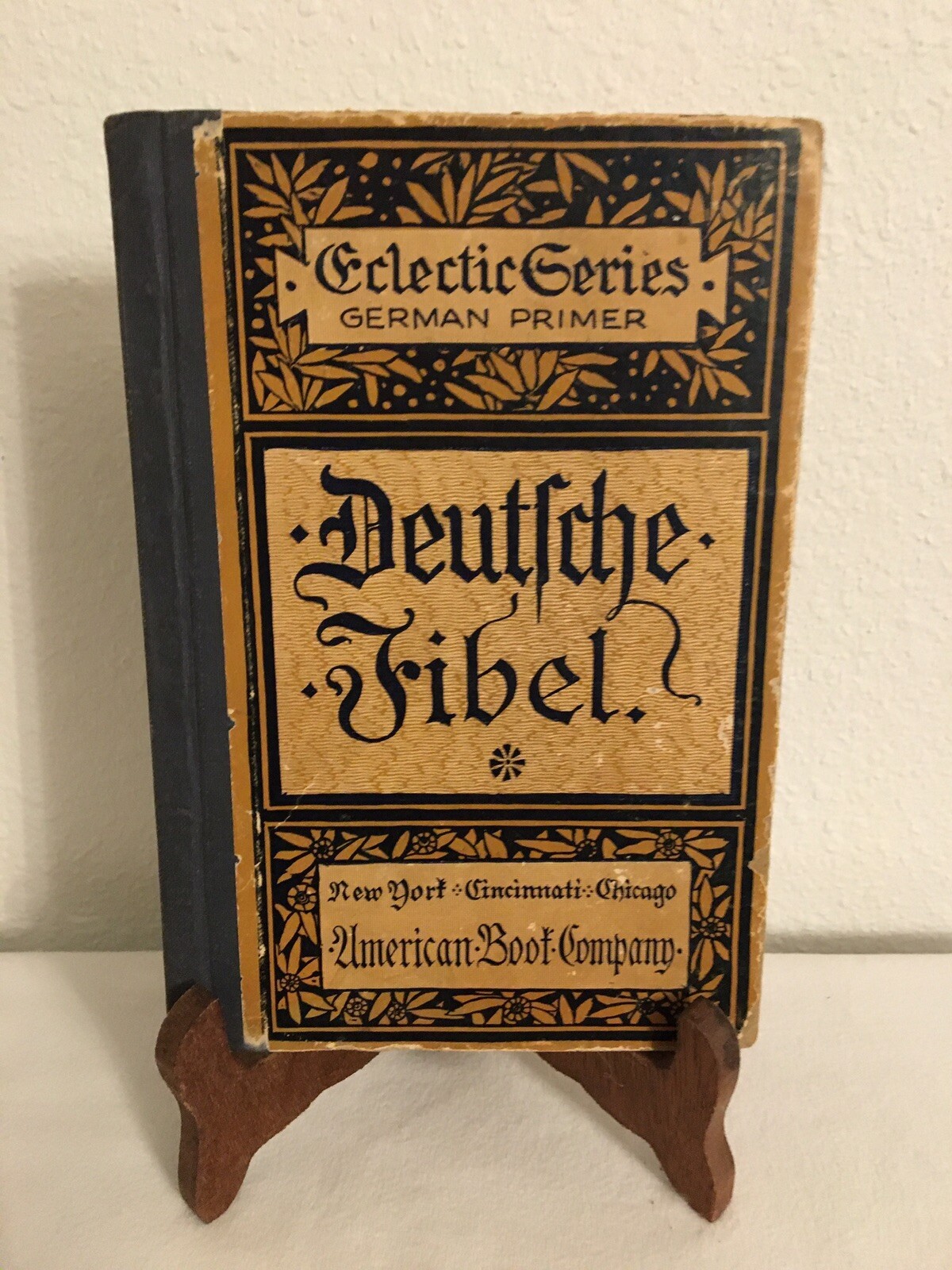 Antique 1886 Book Deutche Fibel German Primer Eclectic Series For ...