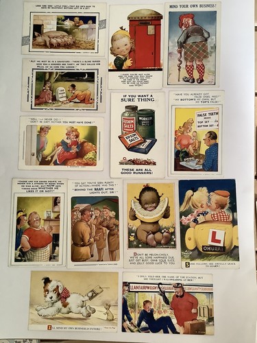 13 Bamforth Comic Humour mainly 1940/60's pcs AV844 | eBay UK