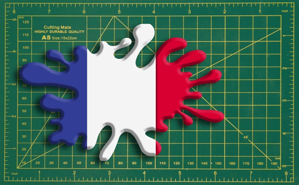 France Flag Splat funny Decal Sticker Car, Van, Laptop, French National ...
