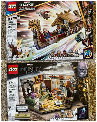 Lego Marvel THOR Bro Thor’s New Asgard 76200 & 76208 The Goat Boat New ...
