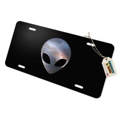 Alien Head in Space Novelty Metal Vanity Tag License Plate | eBay