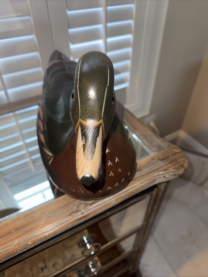 Ducks Unlimited 1989- 1990 Signed Tom Taber 20”L 9” Hgt | eBay