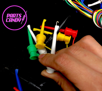 BEST TEST LEADS PERIOD Hand Made HOOK CLIP Set with 20 AWG Ultra Flex ...