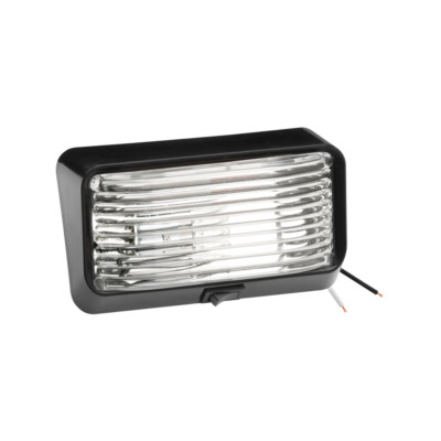 Draw-Tite Porch Light 78 Clear w/Black Base & Switch Acrylic 30-78-524 ...