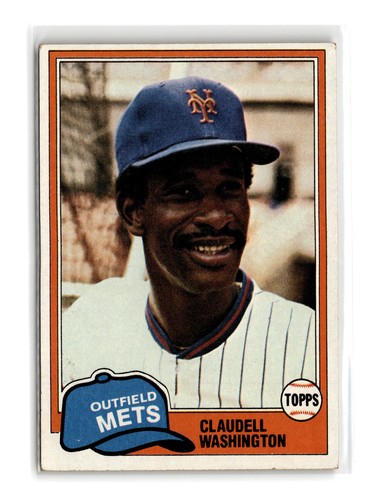 Claudell Washington Baseball #151 1981 Topps New York Mets | eBay