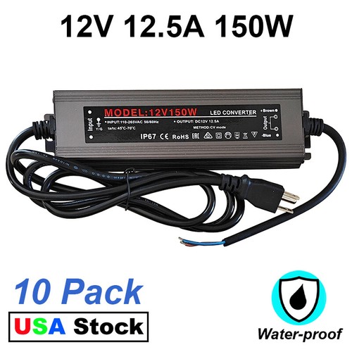 AC 110V To DC 12V Transformer IP65 Waterproof 12 Volt Power Supply For ...