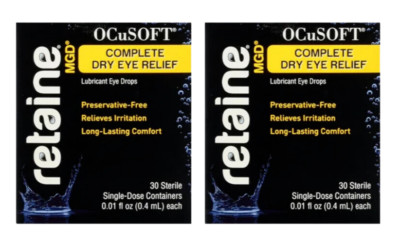 2 BOXES Retaine MGD Ophthalmic Eye Drops 30 Single Dose - 2 Pack = 60 ...