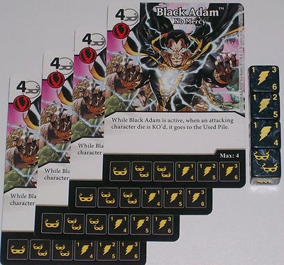 4 x BLACK ADAM: NO MERCY 4 Green Arrow and The Flash Dice Masters | eBay