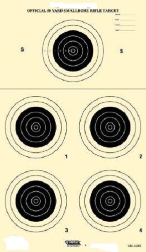 A-23/5 Official 50 Yard Smallbore Rifle Target, (paper) (50 per package ...