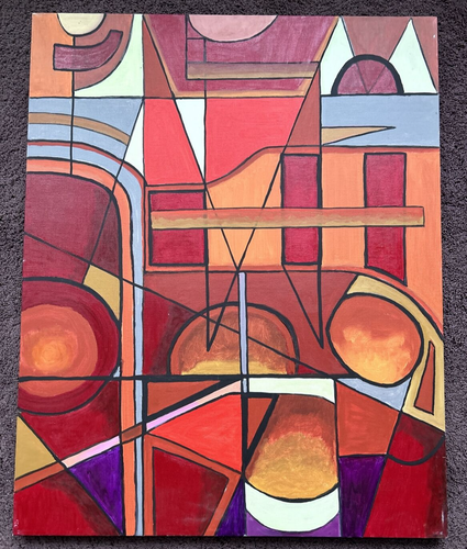 Benjamin Gross Listed California Artist Original Abstract Painting ...